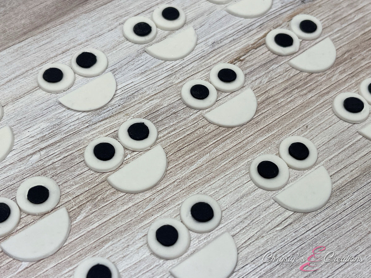 Edible Eyes & Smile Fondant Set – Funny Cupcake & Cake Toppers ...